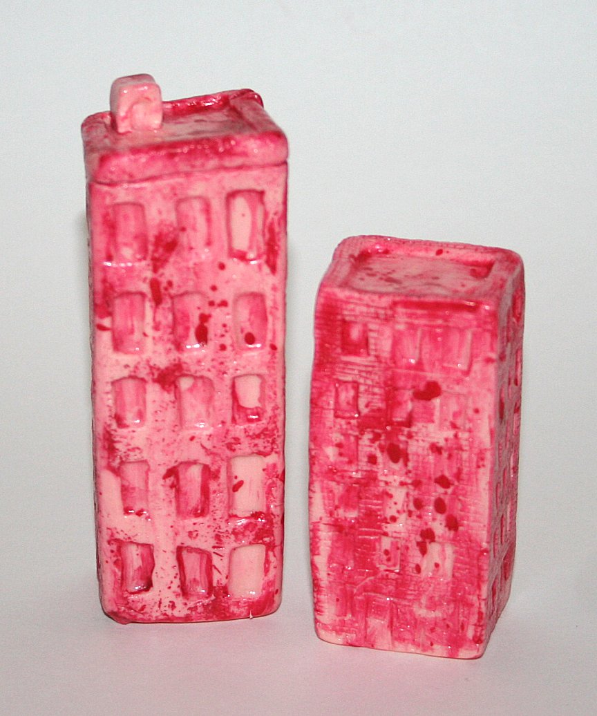 Slave One Bloody Set of Sofubi Buildings