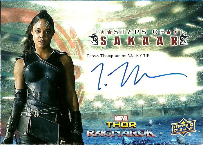 Upper Deck Tessa Thompson Valkyrie SS-8 Autograph Card